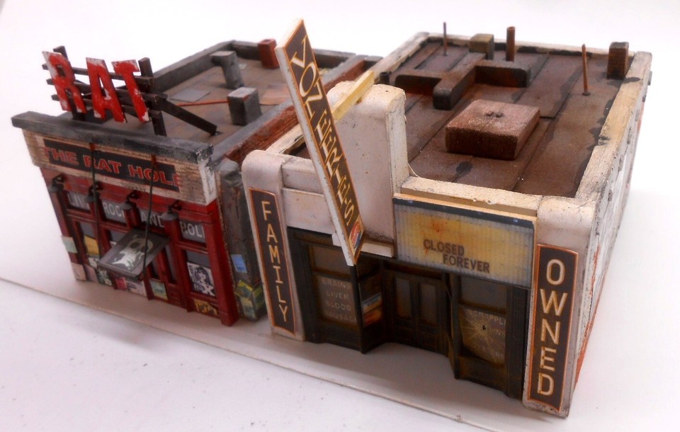 Downtown Deco HO Scale Building 2 Kit Combo Gruesome Twosome Halloween ...