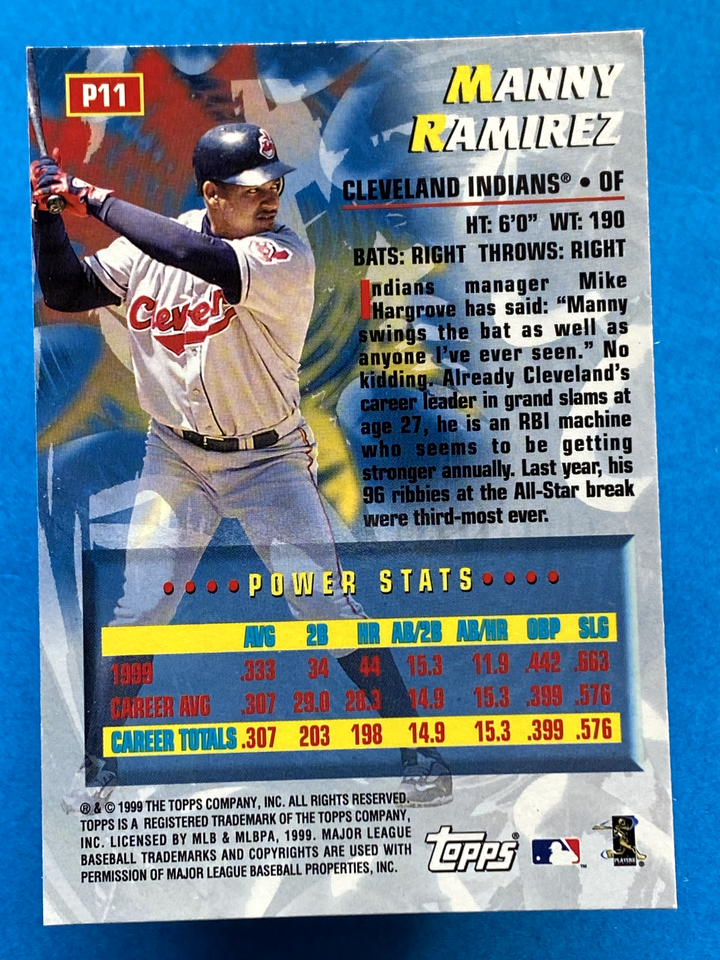 2000 Topps Power Players Manny Ramirez #P11 | eBay