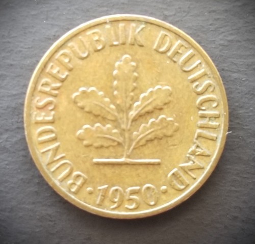 Germany 1950 D ~ Five 5 Pfennig Coin ~ KM# 107 | eBay