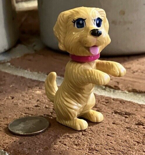 Barbie doll dog puppy pet Golden Retriever Bobblehead 3" Tall tongue ...