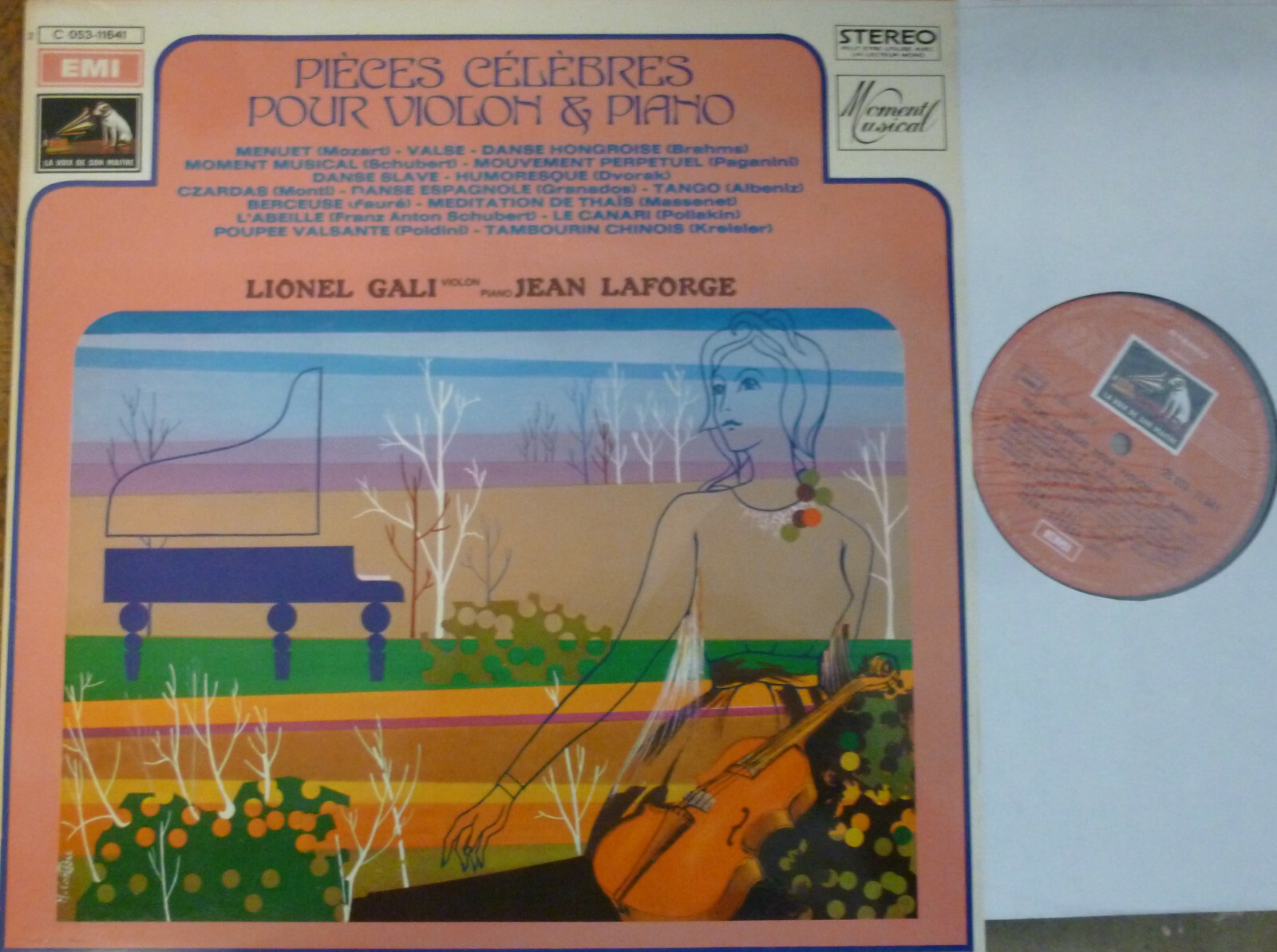 LIONEL GALI - JEAN LAFORGE / famous pieces for violin & piano / EMI | eBay