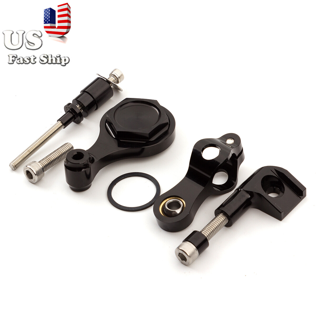 for Yamaha YZF R6 2006 2007 08-2020 FXCNC Steering Damper Mounting ...