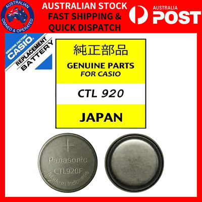 Panasonic CTL920F Rechargeable Battery For Casio Solar Watches G-Shock ...