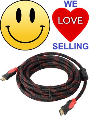 10m HDMI Video Display Cable Cord Lead for Computer PC Notebook TV ...