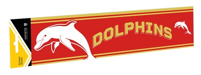 NRL REDCLIFFE DOLPHINS TEAM LOGO BUMPER BAR STICKER 305mm x 75mm | eBay ...