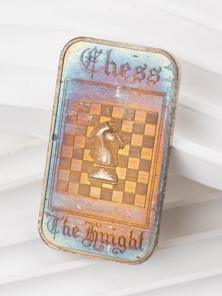 SIX One Ounce Chess Themed Silver Bar Madison Mint 1oz King Bishop Rook ...