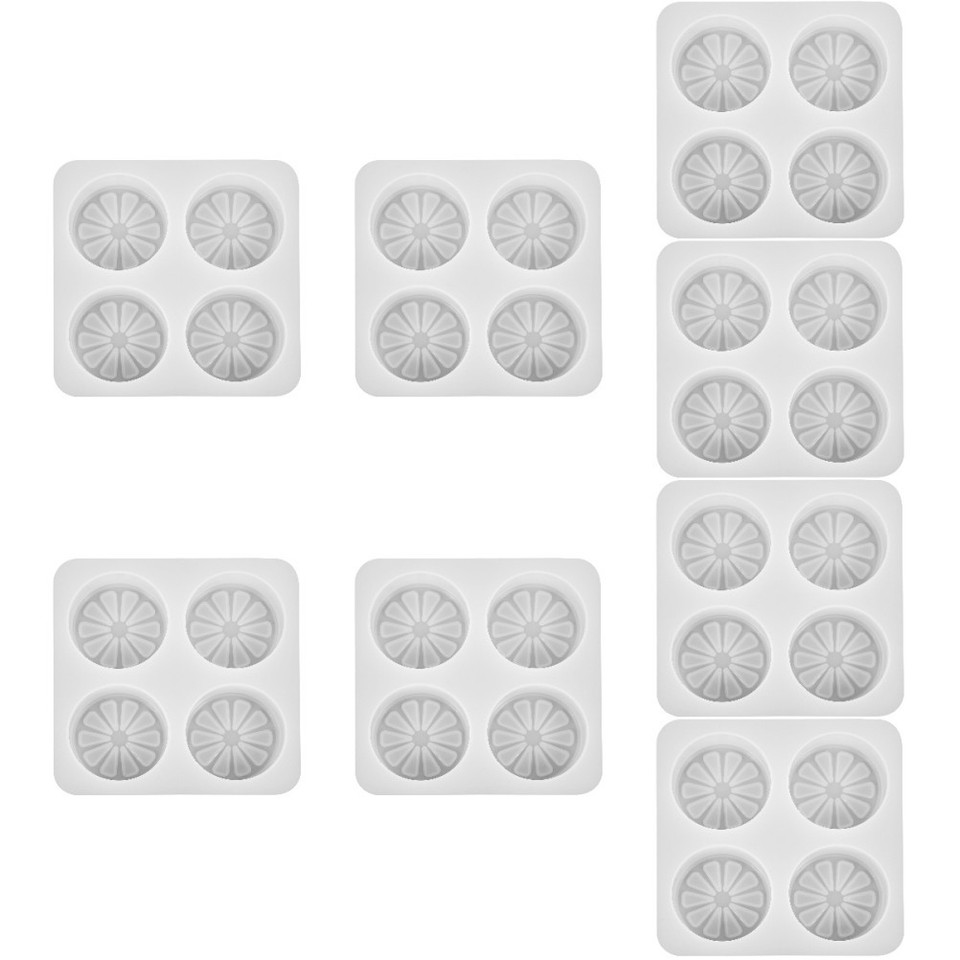 8pcs DIY Handmade Soap Mold Practical Candle Mold Silicone Soap Making ...