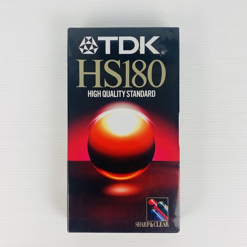 TDK HS180 High Quality Standard Blank Sharp & Clear VHS Tapes - New & Sealed | eBay Australia