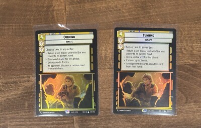 Star Wars Unlimited FOIL LEGENDARY CUNNING x2 Card 203 | eBay
