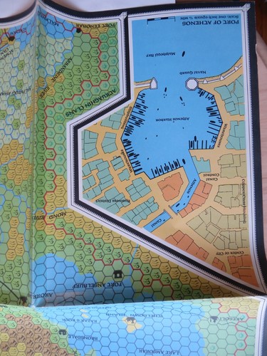 TSR D&D GAZETTEER GAZ11 THE REPUBLIC OF DAROKIN MAP & CARAVAN CARDBOARD ...