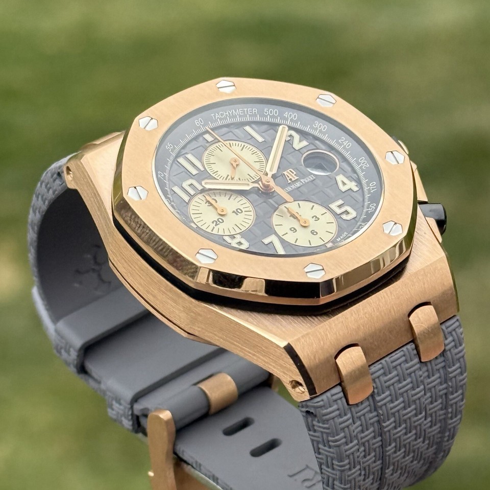Audemars Piguet Royal Oak Offshore Half Brick Rhodium Grey Dial 42mm ...