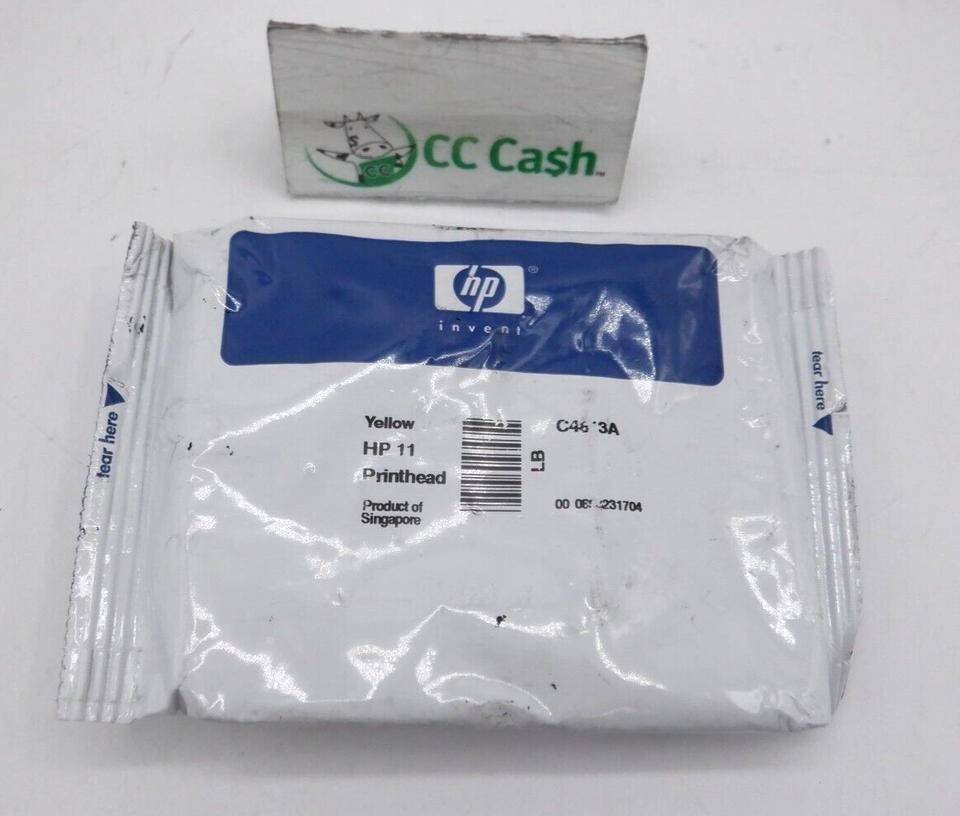 Genuine OEM HP 11 C4813A Yellow Printhead Ink Bulk Packaging Free ...