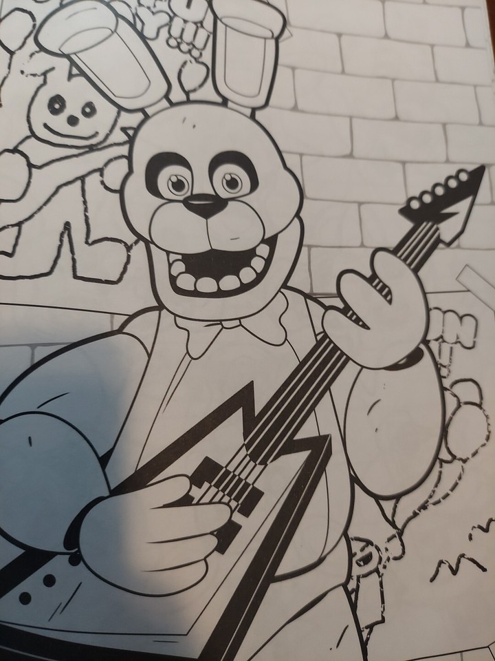 Official FIVE NIGHTS AT FREDDY'S coloring book FNAF art 2021 horror ...