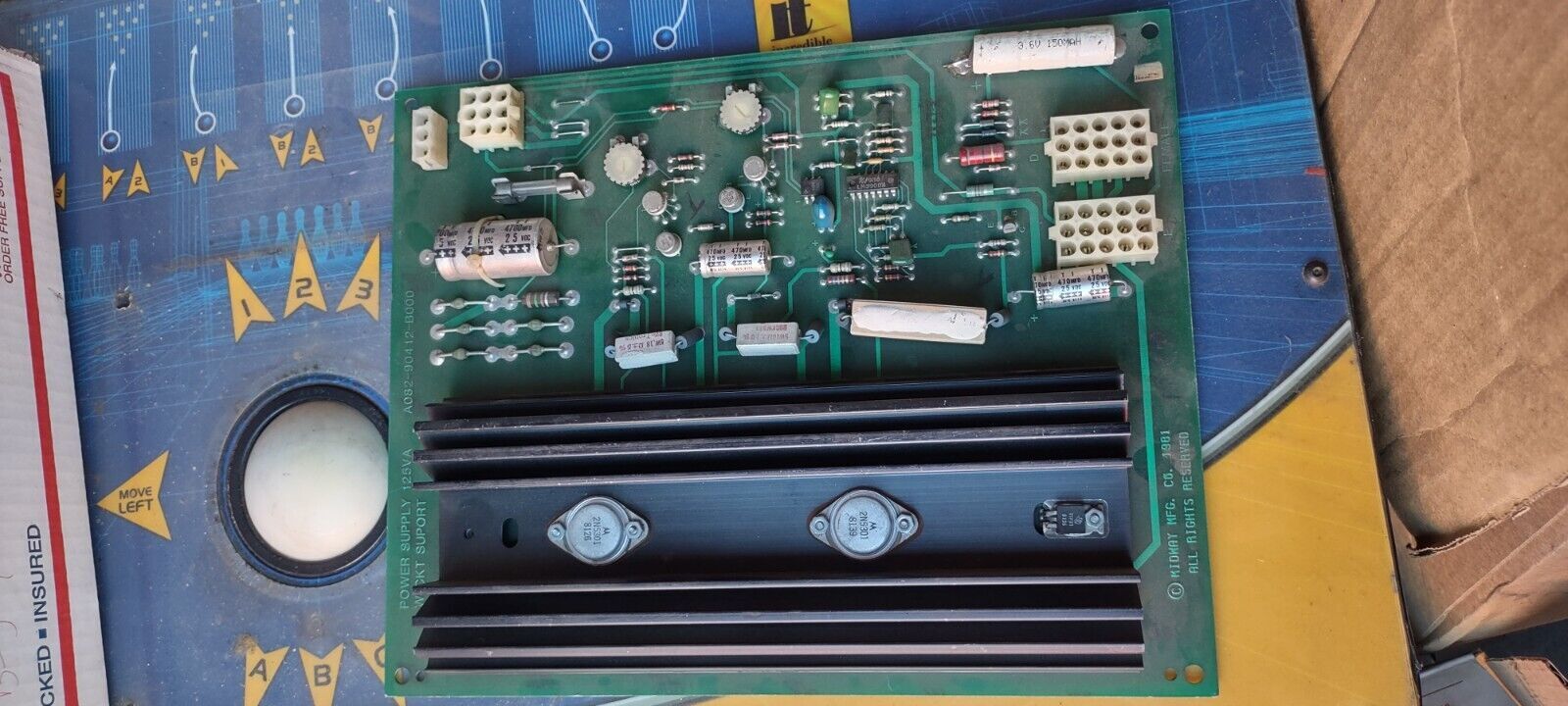 tron arcade pcb part untested #10 | eBay