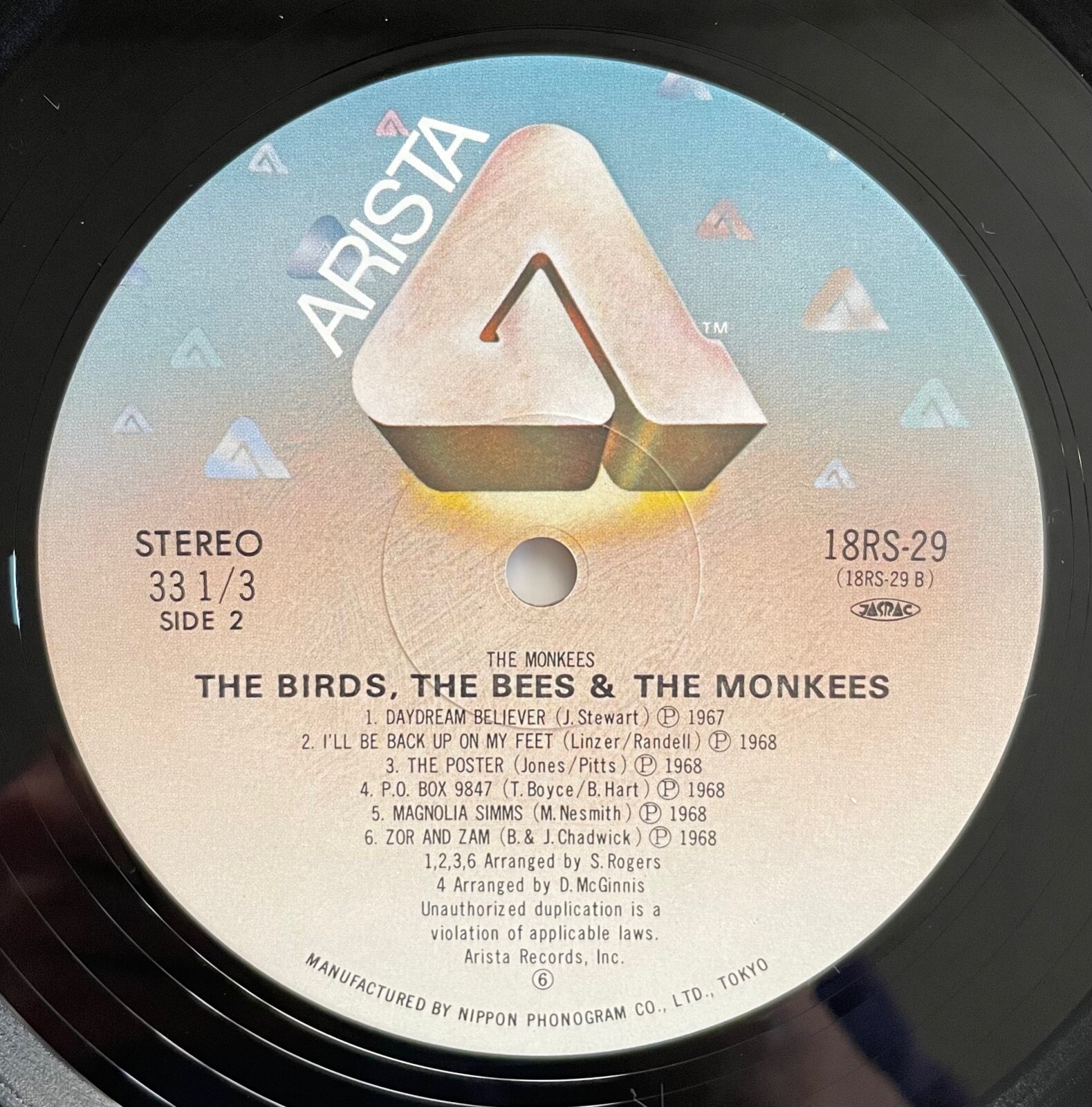 THE MONKEES The Birds, The Bees & The Monkees JAPAN VINYL LP 18RS-29 w ...