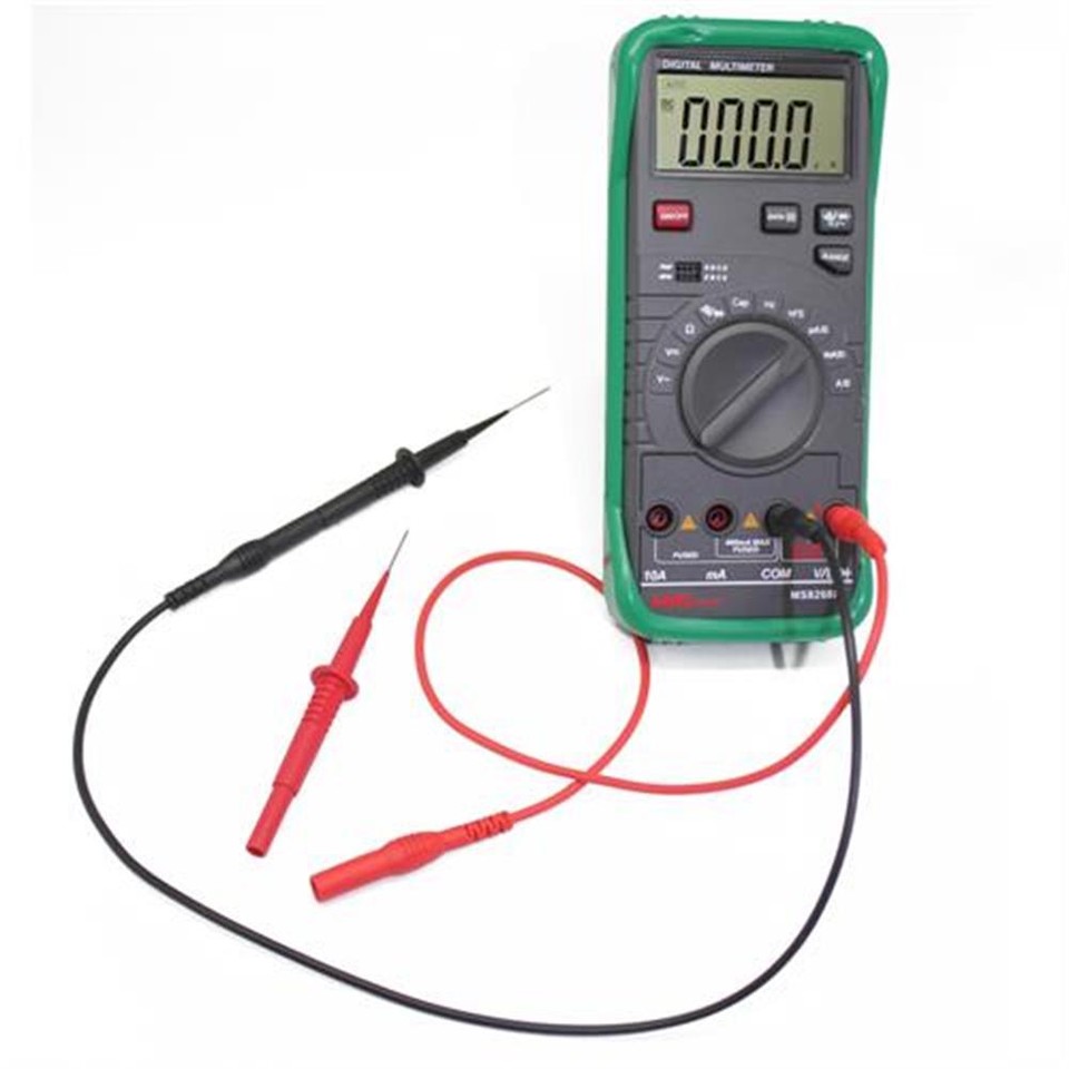 AideTek Stainless Steel Needle Tipped Tip Multimeter Probes Test Leads ...
