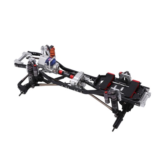 (Silver)RC Frame 1/10 Climbing Car 313mm Wheelbase Dual Speed Gear Box ...