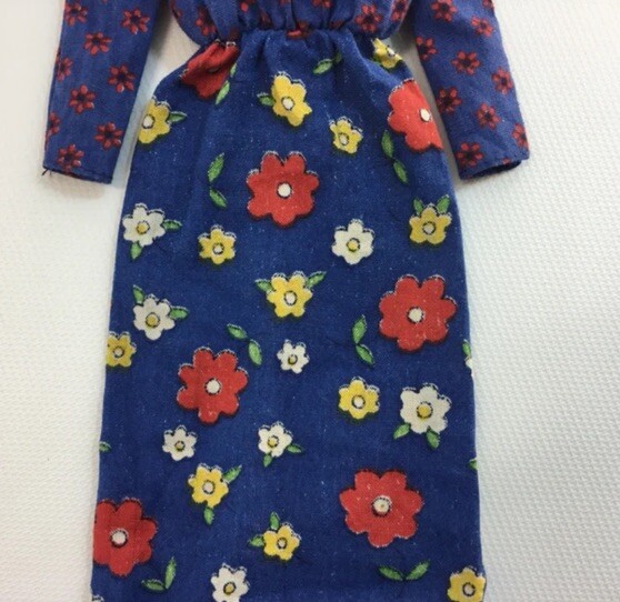 Barbie Doll 1973 Best Buy Fashion 3343 Peasant Dress Only Maxi Mod ...