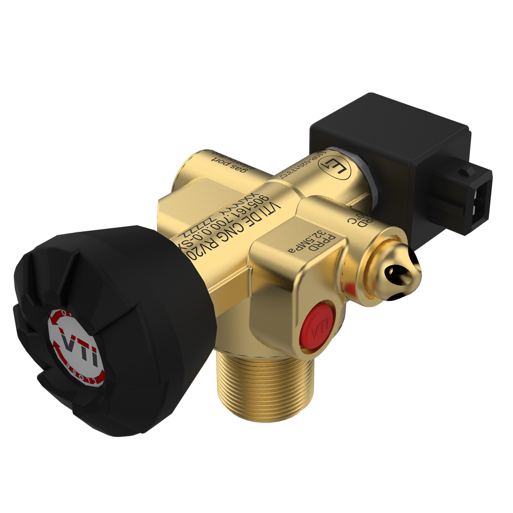 VTI CNG RV200 Solenoid Operated Valve Equipped With A TPRD With aglass ...