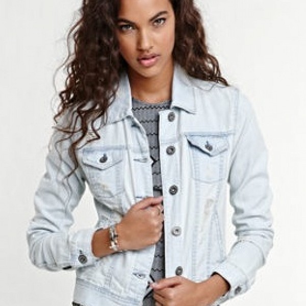 WOMEN'S/JRS BULLHEAD SUPER DESTROY DENIM JEAN JACKET NEW $68 | eBay
