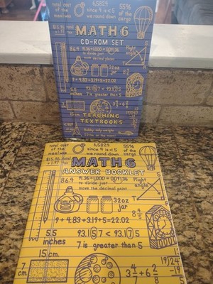 Teaching Textbooks Math 6 - Self Grading & Teaching - Four CD Set And ...