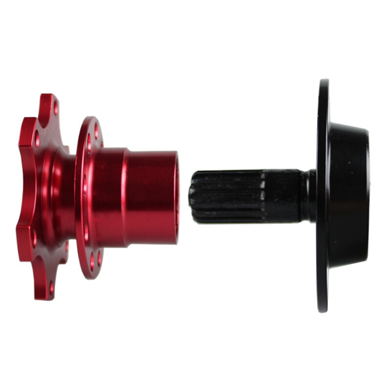 Universal Steering Wheel Snap Off Red Quick Release Hub Adapter Boss ...
