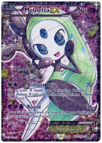 Meloetta-EX - RC25/RC25 - Full Art Ultra Rare PL/MP, English Pokemon ...