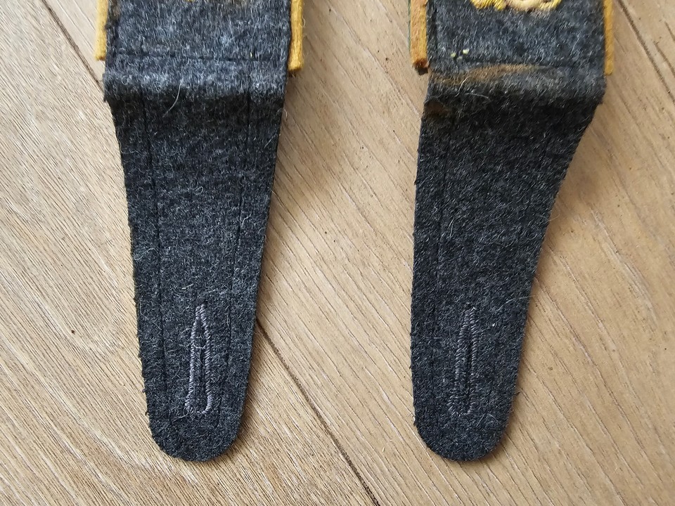 Rare German Luftwaffe Kriegsschule / School shoulder boards 100% ...