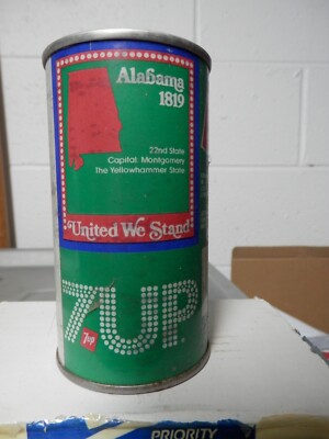Vintage 7 Up Alabama 1976 United We Stand State Soda Pop Can USED | eBay