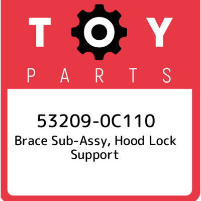 53209-0C110 Toyota Brace sub-assy, hood lock support 532090C110, New ...