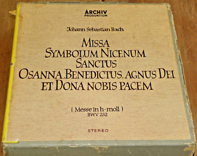 2 Reel-to-Reels in 1 Box, Johann S Bach Missa Symbolum Nicenum (Mass ...