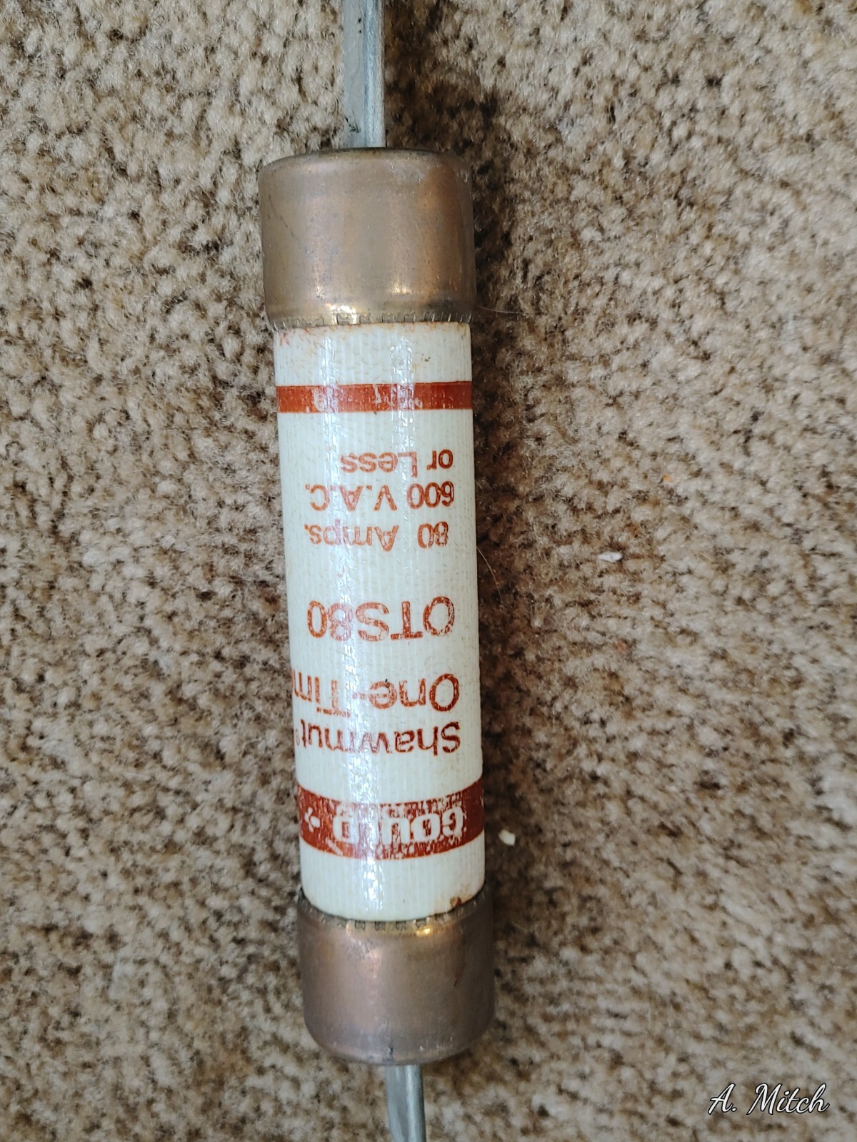 1- Gould Shawmut OTS80 FUSE One Time Use 80 Amp 600V OLD TYPE FUSE | eBay