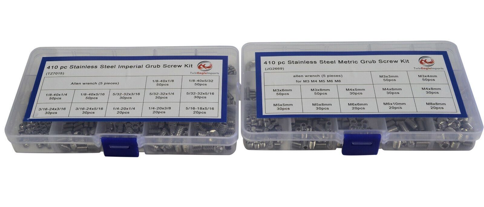 820pc Metric and Imperial Stainless Steel Grub Screw Grab Kit | eBay