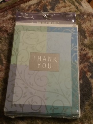 Hallmark Formal Thank You Note Cards 8 Qty New Pack | eBay