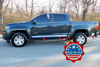 2015-2022 Chevy Colorado/Canyon Crew Cab Short Bed Rocker Panel Trim ...