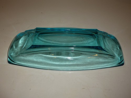 Elegant Vintage Blue Glass Rectangular Relish Dish | eBay