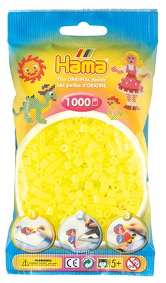 Hama- Perlas de Plástico, Color amarillo neón, 2.5 Mm (10.207-34) | eBay
