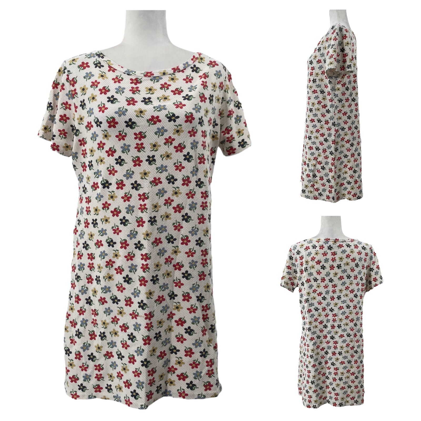 Vintage 90s Hanes Signature Collection Swing Dress Wa… - Gem