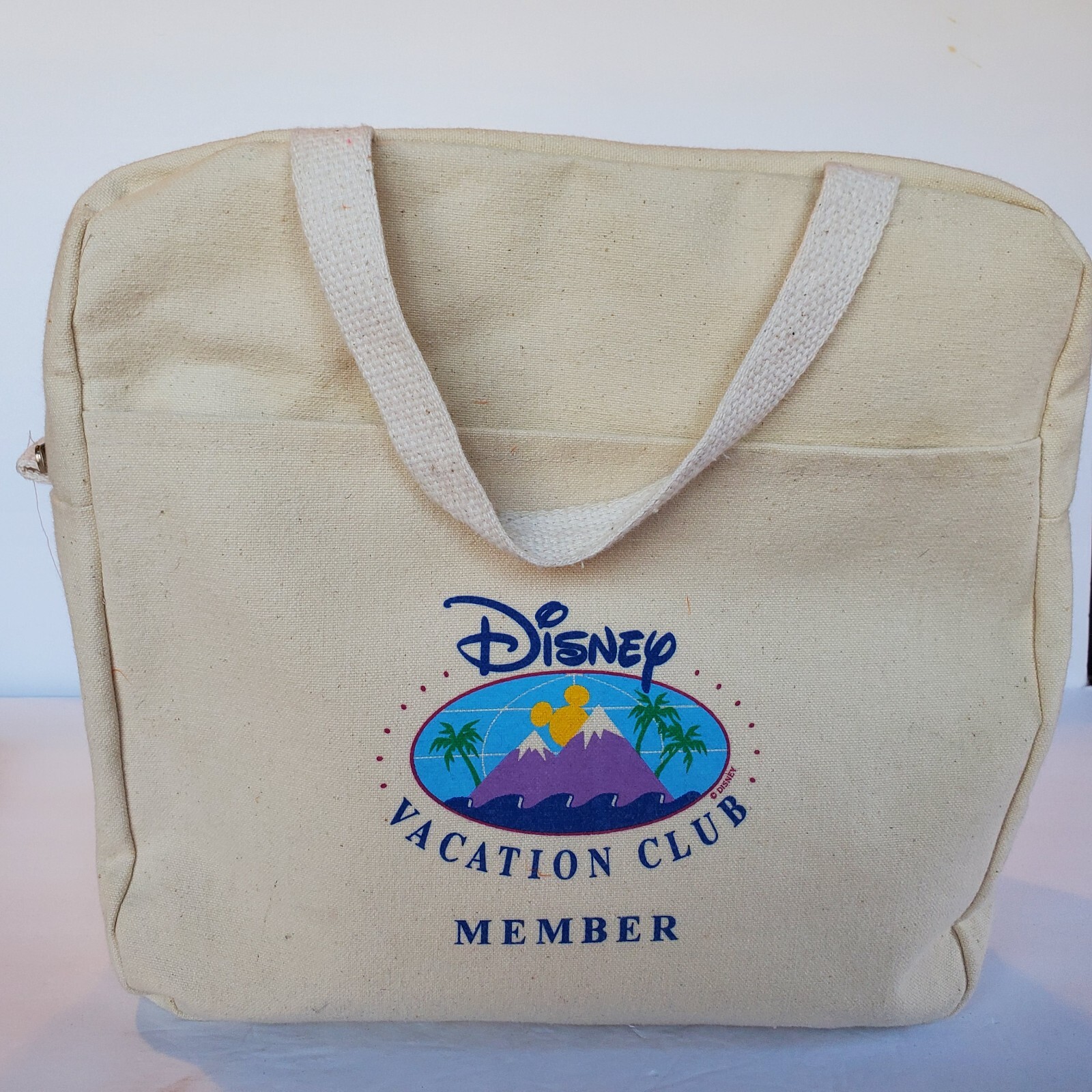 Disney Canvas Tote Bag Vacation Club DVC Members Purse Mickey Mouse ...