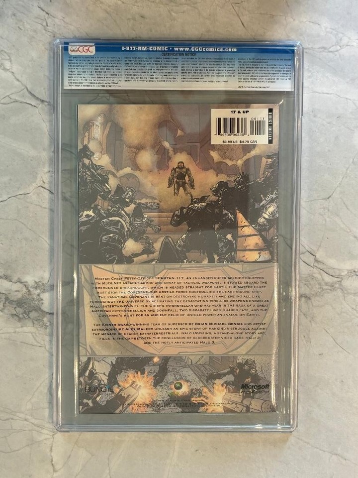 HALO Uprising #1 & #2 - 9.8 CGC - Marvel Comics - Alex Maleev Cover ...