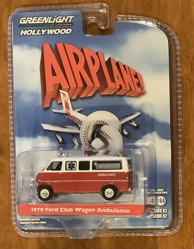 GREENLIGHT HOLLYWOOD AIRPLANE 1970 FORD CLUB WAGON AMBULANCE SERIES 42 ...