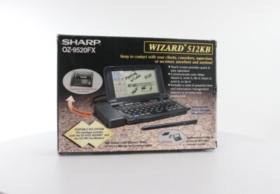 Vintage Sharp Wizard 512kb Data Organizer Day Planner Fax System (OZ ...