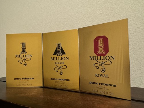 Three 1 Million One Million Elixir Royal Paco Rabanne EDT Perfume ...