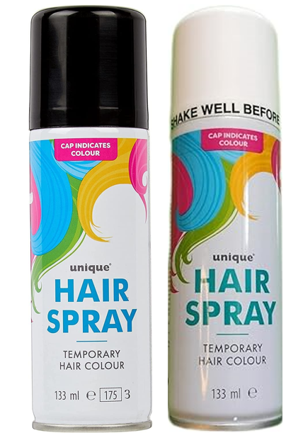 Temporary Hair Color Spray Wash Out Washable Party Fancy Dress Up Party ...