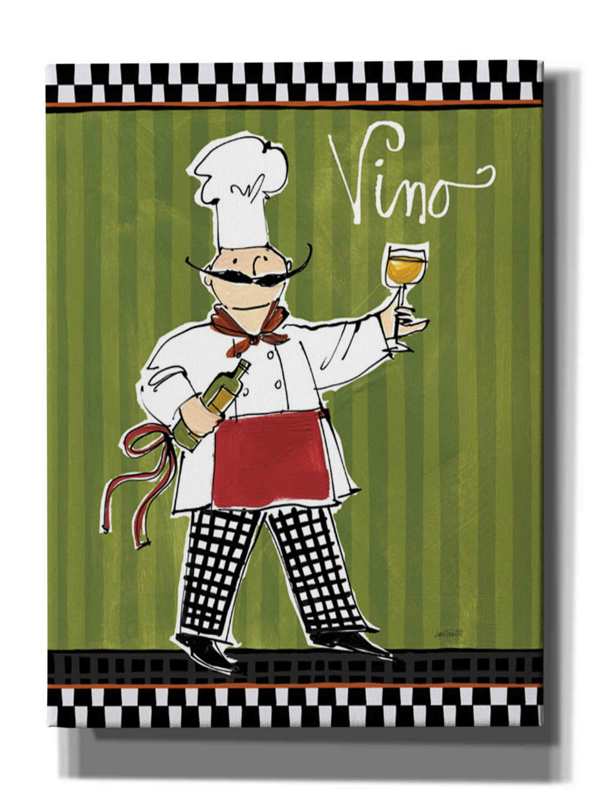 Epic Graffiti 'Chefs on the Go IV' by Anne Tavoletti, Giclee Canvas ...