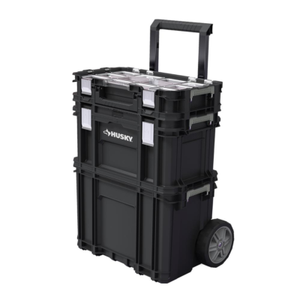 22 in. Husky Portable Rolling Tool Box on Wheels Cart Part Organizer ...
