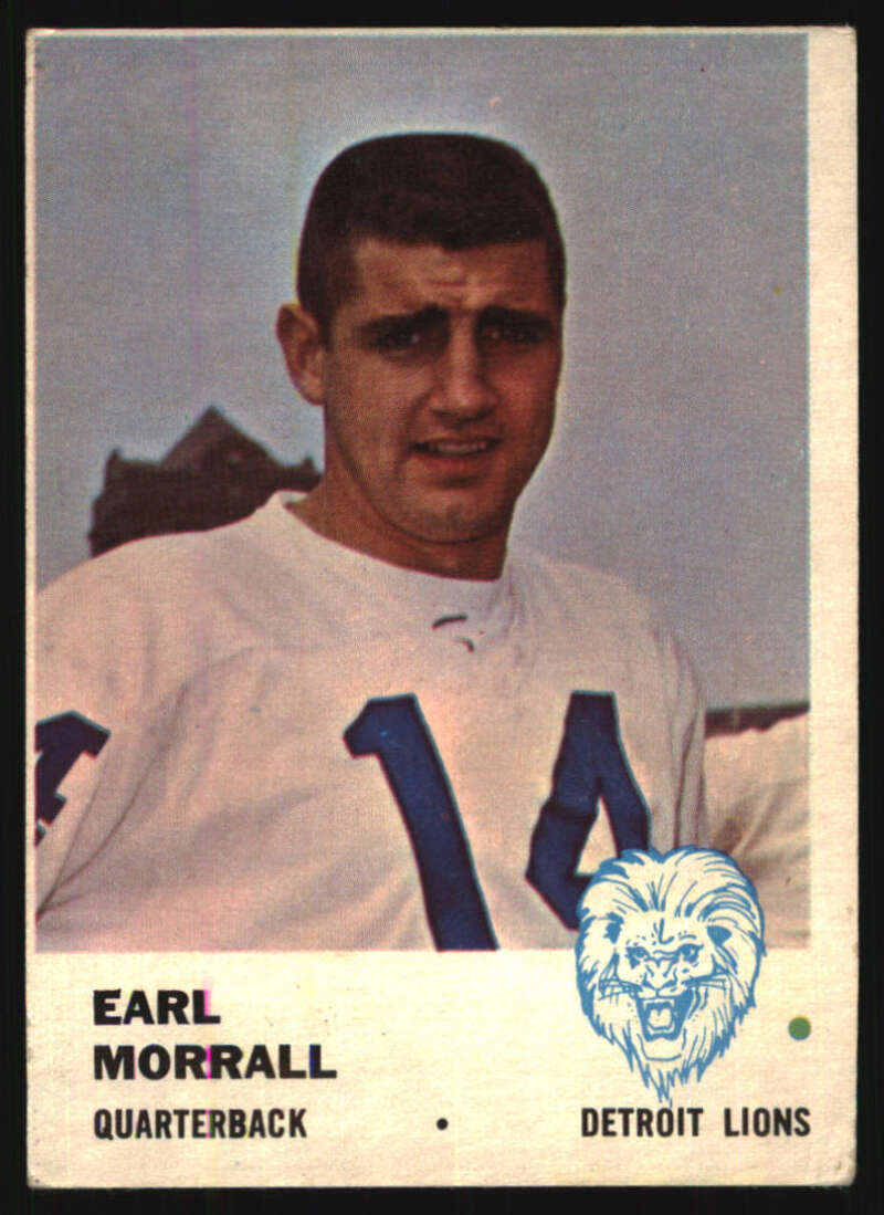 1961 Fleer #78 Earl Morrall VG/VGEX Lions 572302 | eBay