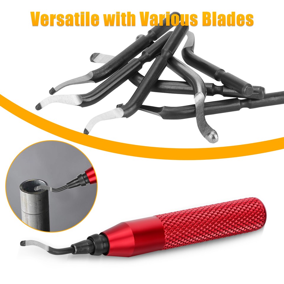 Deburring Tool + 15 High Speed Steel Rotary Burr Removal Blades ...