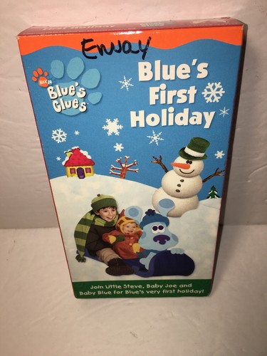 Blue's Clues - Blue’s First Holiday VHS Nickelodeon Nick Jr. RARE ...