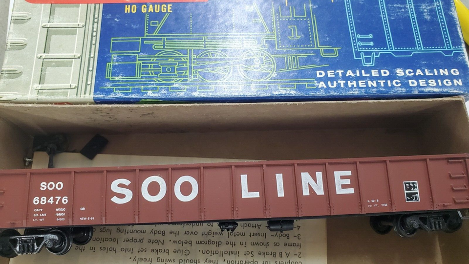 Roundhouse SOO Line 50' Gondola #68476 Built w/KDs AFTB15 CONS 994 | eBay